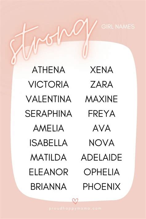 100 Strong Girl Names That Are Beautiful And Powerful