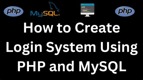 How To Create Login System Using Php And Mysql Youtube