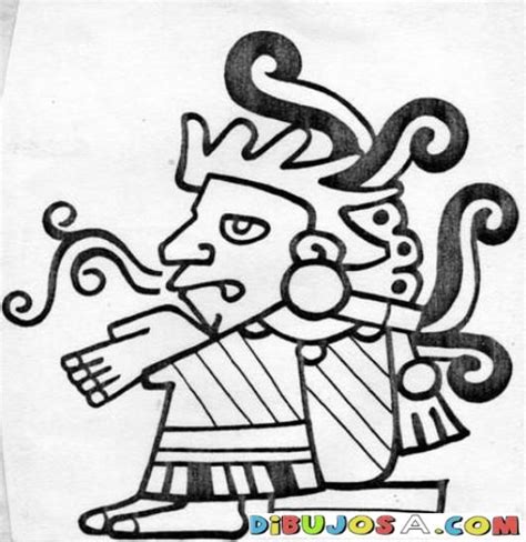 Dibujo Maya Para Pintar Y Colorear COLOREAR MAYAS Dibujo Maya Para
