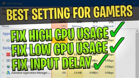 How To Fix High Cpu And Low Gpu Usage While Gaming On Pc Youtube