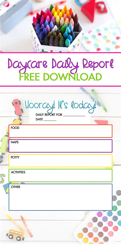 Free Printable Daycare Daily Sheets