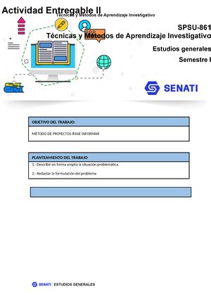 Tecnicas Y Metodos De Aprendizaje CURSO2021 SENATI Studocu