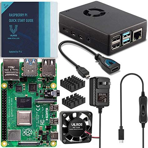Buy Vilros Raspberry Pi 4 8GB Basic Starter Kit With Fan Cooled Heavy