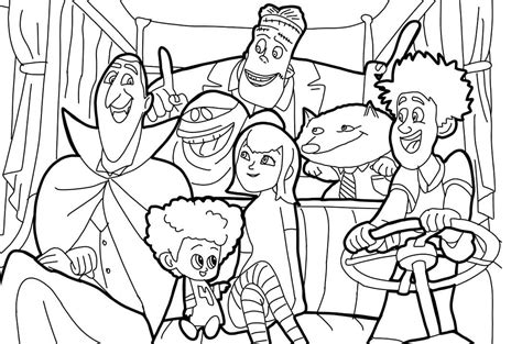 Desenhos do Hotel Transilvânia para colorir Wonder day
