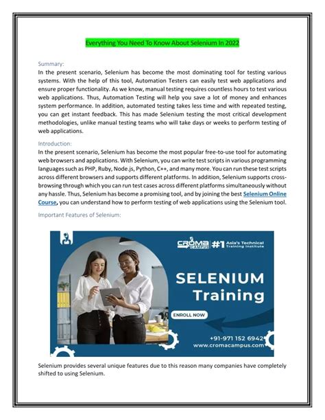 Ppt Everything You Need To Know About Selenium In Powerpoint