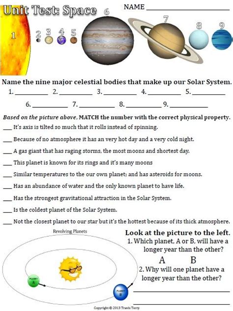 Science 6th Grade Worksheets Phases Of The Moon Educational