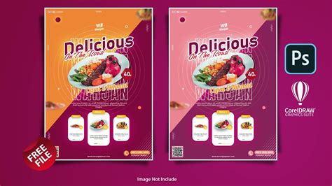 Detail Desain Brosur Makanan Cdr Koleksi Nomer 49