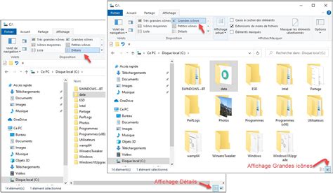 Windows 10 Choisir Rapidement Le Mode D Affichage Dans L Explorateur