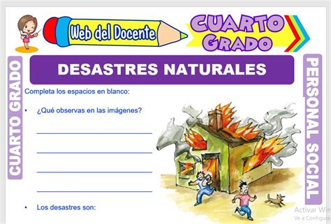 Desastres Naturales Actividades Para Ninos