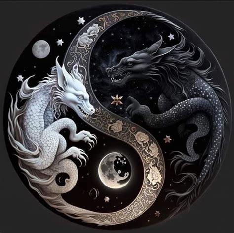 Pin By Cari Goldman On Dragons In 2023 Ying Yang Art Yin Yang Art