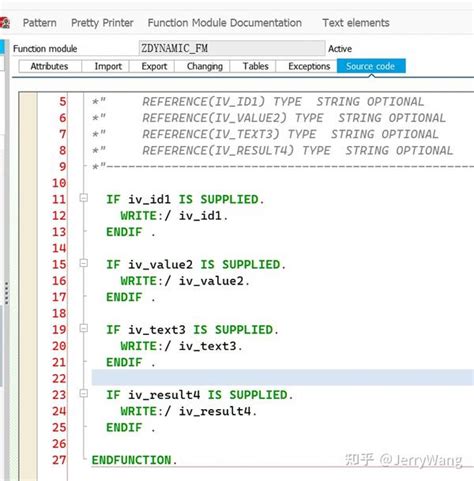 sap abap function module 的动态调用方式使用方式介绍试读版 知乎