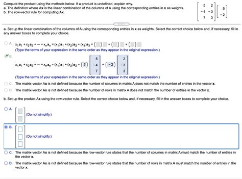 Solved Compute The Product Using The Methods Below If A Chegg