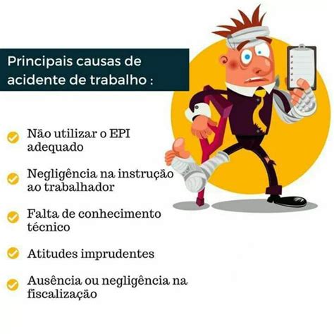 Acidentes Tecnico segurança do trabalho Dicas de segurança no
