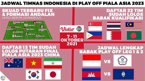 Jadwal Timnas Indonesia Vs China Taipei Live Indosiar Malam Ini Play