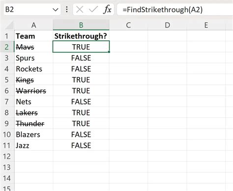 So Filtern Sie Durchgestrichen In Excel Mit Beispiel Statistik
