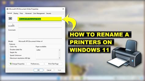 How To Rename A Printer On Windows Youtube