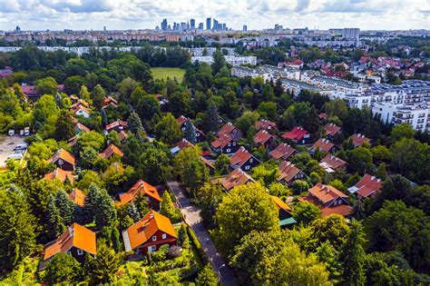 Warszawa Osiedle Przyjaźń z lotu ptaka II POLAND ON AIR