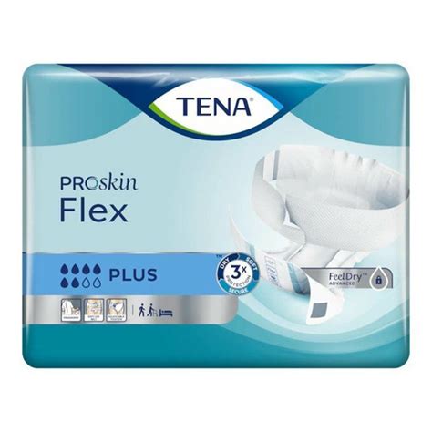 Подгузники для взрослых Tena Flex Plus L 30шт x 2шт купить с