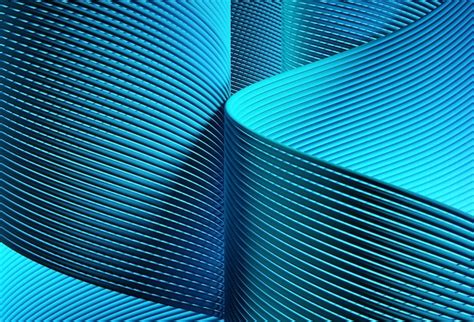 Espiral azul con luz 3d render ilustración 3d resumen de antecedentes