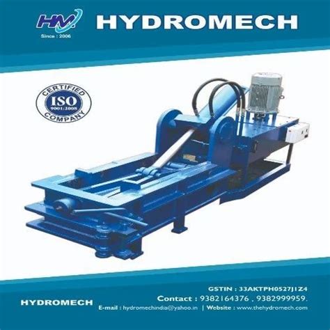 Mild Steel Hydraulic Scrap Baling Machine Model Name Number Double