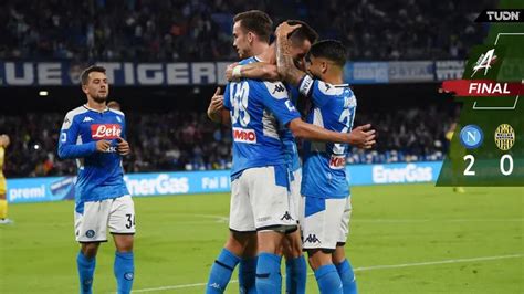 Napoli Vence Al Hellas Verona Sin El Chucky Lozano En San Paolo