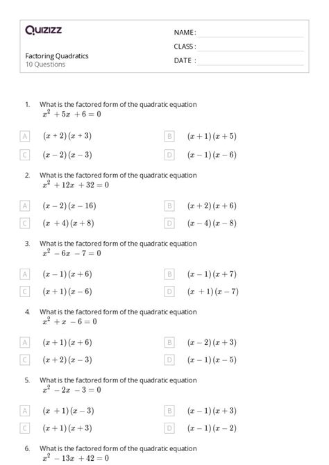 Factoring Worksheets Math Monks Worksheets Library