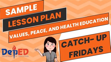 Catch Up Friday Lesson Plan For Grade 3