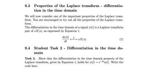 9 1 laplace transform matlab uses the laplace and