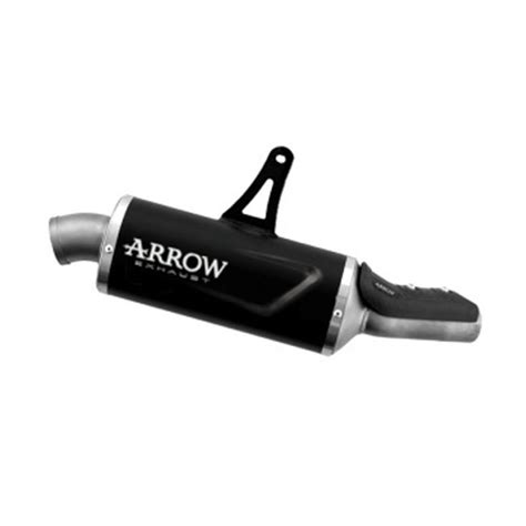 Silencieux INDY RACE EVO ARROW 72645AON Aluminium Dark Noir Embout