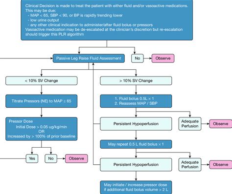 Flow Chart Model Of The Algorithm Used To Guide Treatment In The Fluid