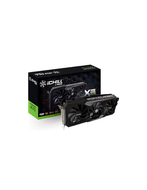 Inno3D GeForce RTX 4070 iCHILL x3 12GB GDDR6X DLSS3 Tarjeta gráfica