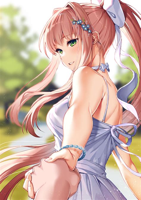 Monika Doki Doki Literature Club Drawn By Satchely Danbooru