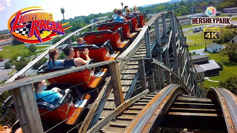 2023 Lightning Racer Roller Coaster Thunder Side On Ride Front Seat 4K