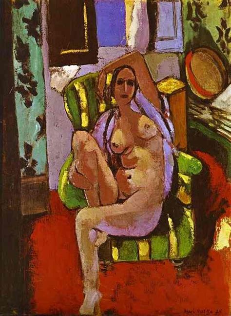 Museum Art Reproductions Nude Sitting In An Armchair By Henri Matisse