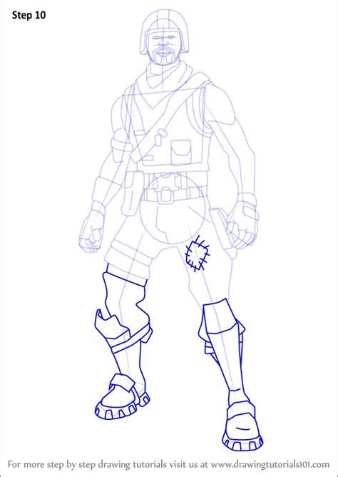 How To Draw Aerial Assault Troop From Fortnite Fortnite Step By Step