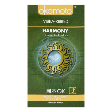 Okamoto Harmony Vibra Ribbed 12 S Pack Latex Condom Sampson Store