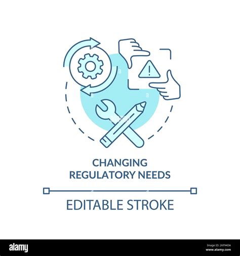 Changing Regulatory Needs Turquoise Concept Icon Stock Vector Image