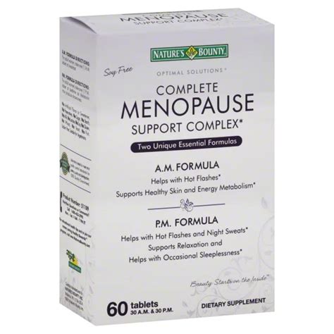 Nature S Bounty Optimal Solutions Complete Menopause Support Complex