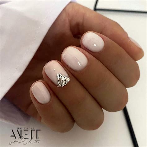 74 White Nails With Diamonds That Will Amaze You