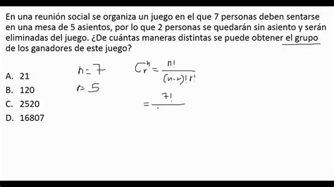 PROBLEMA DE ANÁLISIS COMBINATORIO 1 SER BACHILLER YouTube