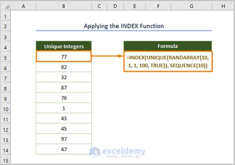 random number generator in excel with no repeats 9 methods