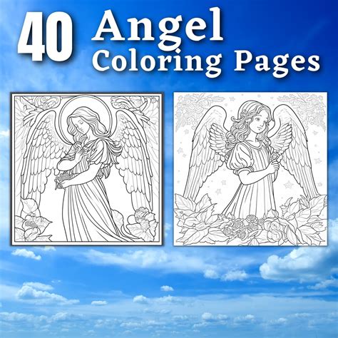 40 Angel Coloring Pages Printable Coloring Book Coloring Pages For