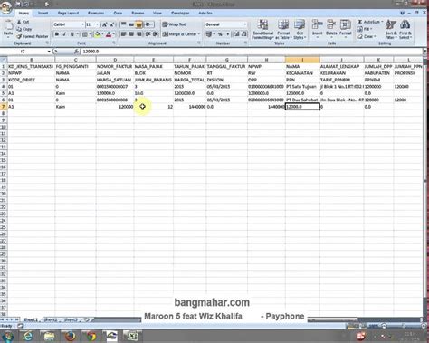 tutorial cara impor data faktur dari excel ke efaktur youtube
