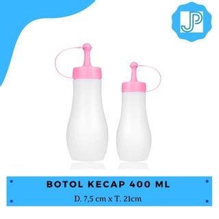 Jual Botol Kecap Jerry Uk 400ml Wadah Kecap Saos Minyak Mayonaise