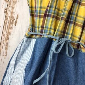 L Sleeveless Tunic Shirtdress Women S Up Cycled Clothing Boho Style