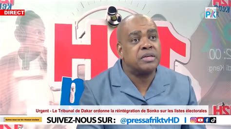 Invité Me Saïd LARIFOU Avocat de Ousmane Sonko YouTube