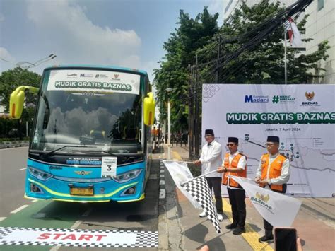 Baznas RI Lepas Sembilan Bus Mudik Gratis Untuk Guru Ngaji Dan Marbot