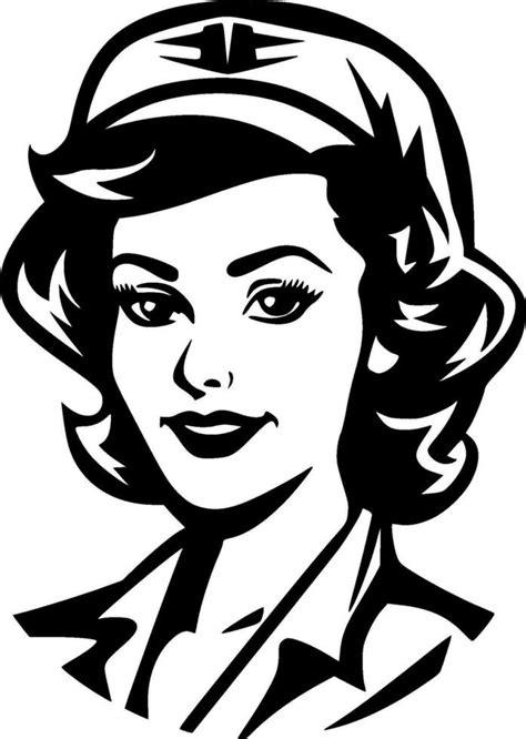 Nurse Minimalist And Flat Logo Vector Illustration 27300773 Vector
