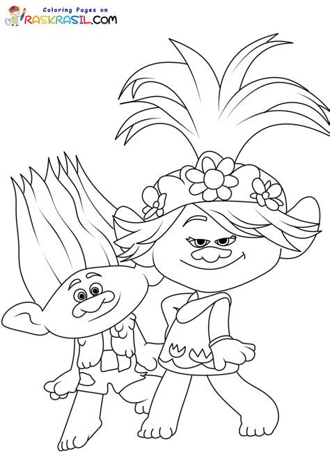 Dibujos De Trolls Todos Juntos Para Colorear