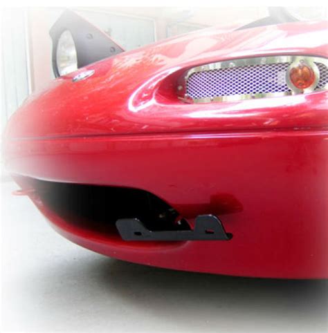 Jass Performance Offset License Plate Bracket Alu Black For NA NB